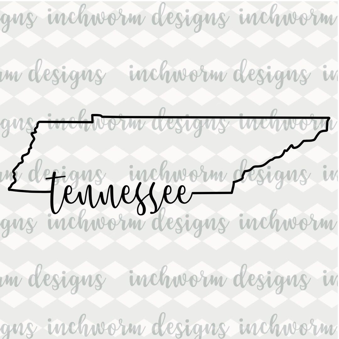 Tennessee State SVG, State SVG, Font SVG, T-shirt Design, Tumbler ...