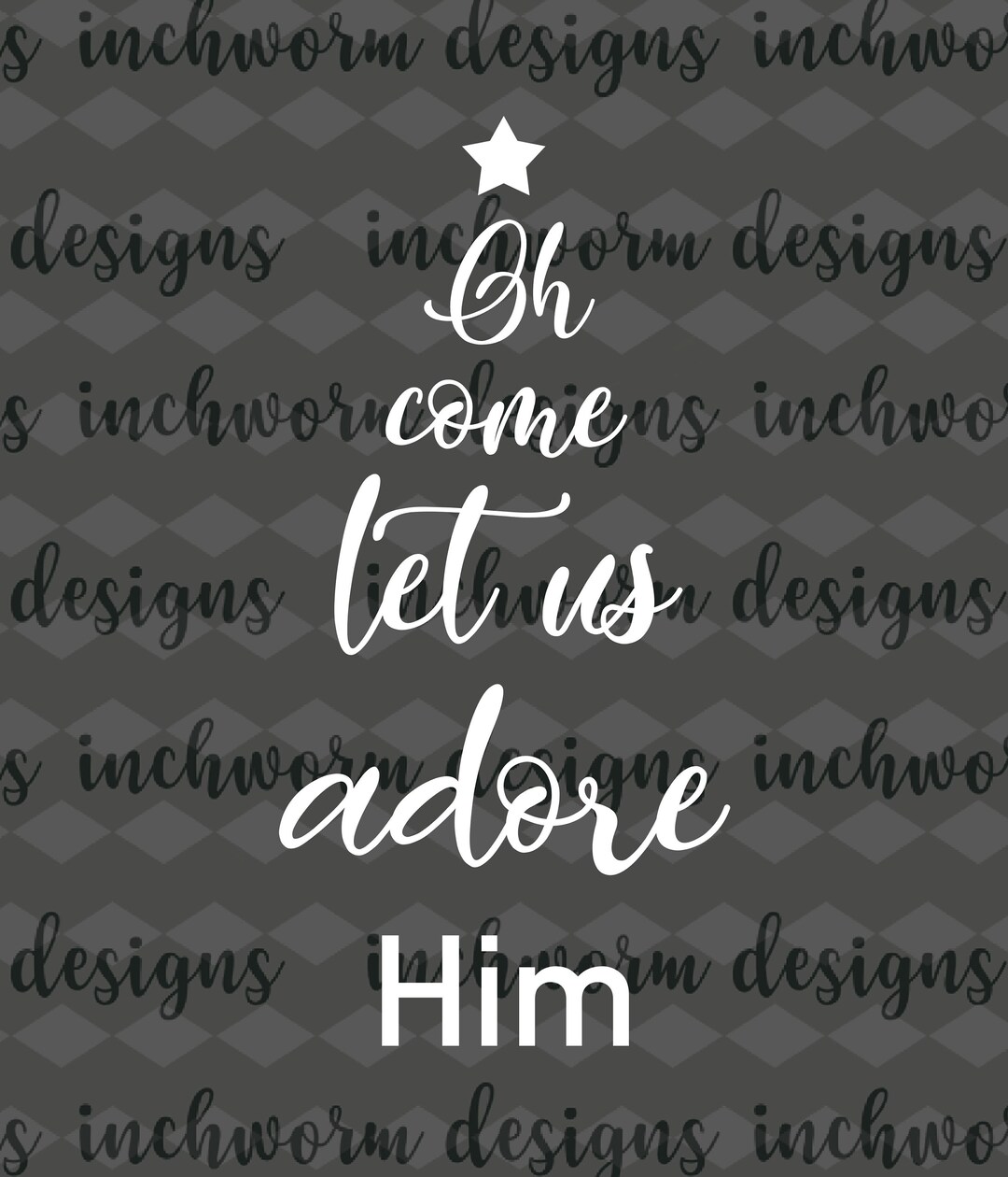 Oh Come Let Us Adore Him SVG Holiday SVG Christmas T-shirt - Etsy
