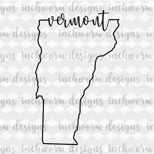 Vermont State Svg - Etsy