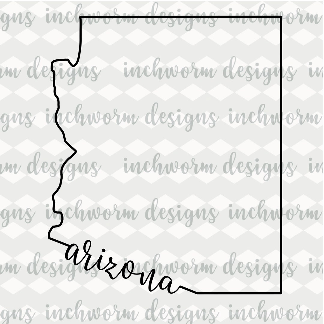Arizona State SVG State SVG Font SVG T-shirt Design - Etsy