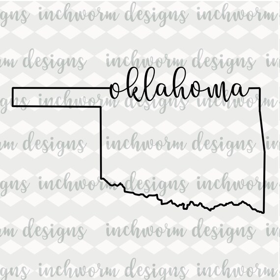 Clipart Font SVG Oklahoma State SVG Cricut Svg Cut Files State SVG ...