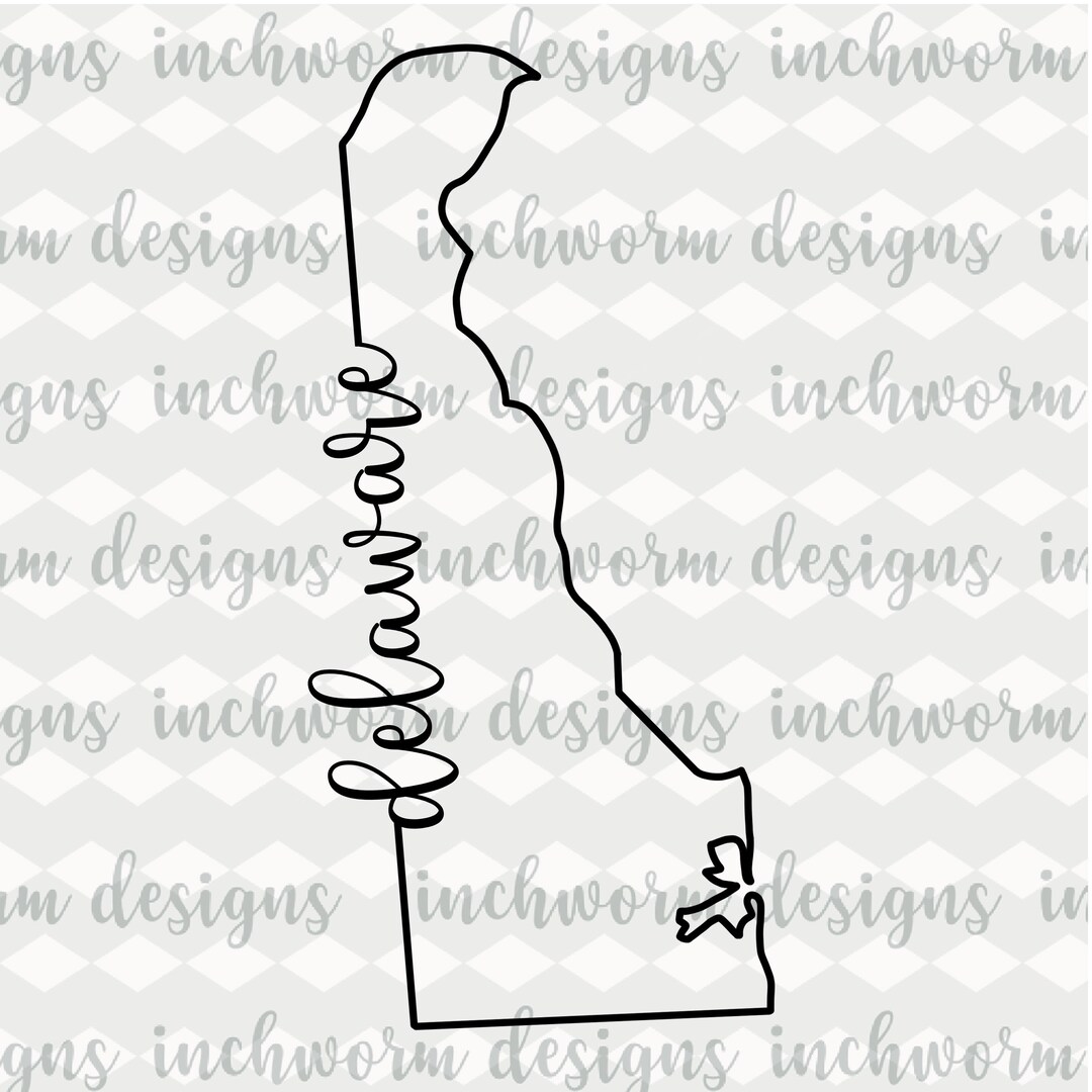 Delaware State SVG State SVG Font SVG T-shirt Design - Etsy