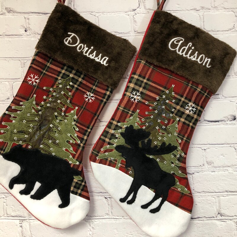 Moose Stocking - Etsy