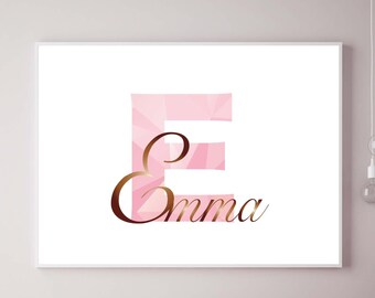 Emma name art | Etsy