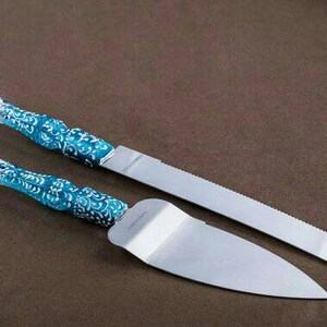 Turquoise Cake Server Knife - Etsy