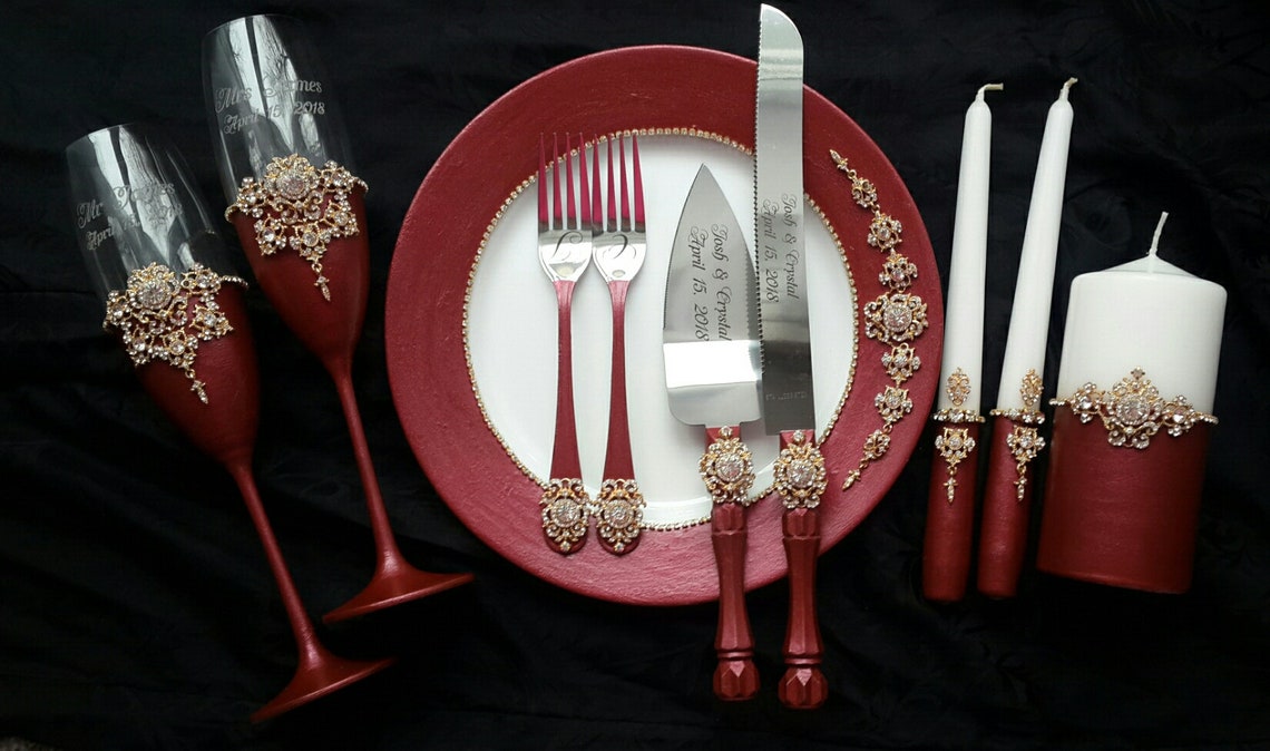 Beige Wedding Candles Unity Candle Set Vintage Wedding Modern | Etsy