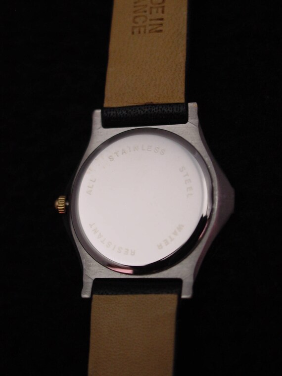 New Vintage, Simon Chang Men's Watch Leather Stainles… - Gem