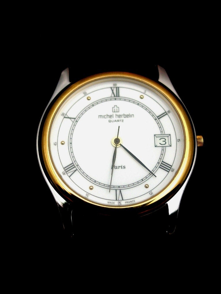 Mens French Gold Watch - Etsy