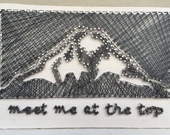 Mountain string art | Etsy