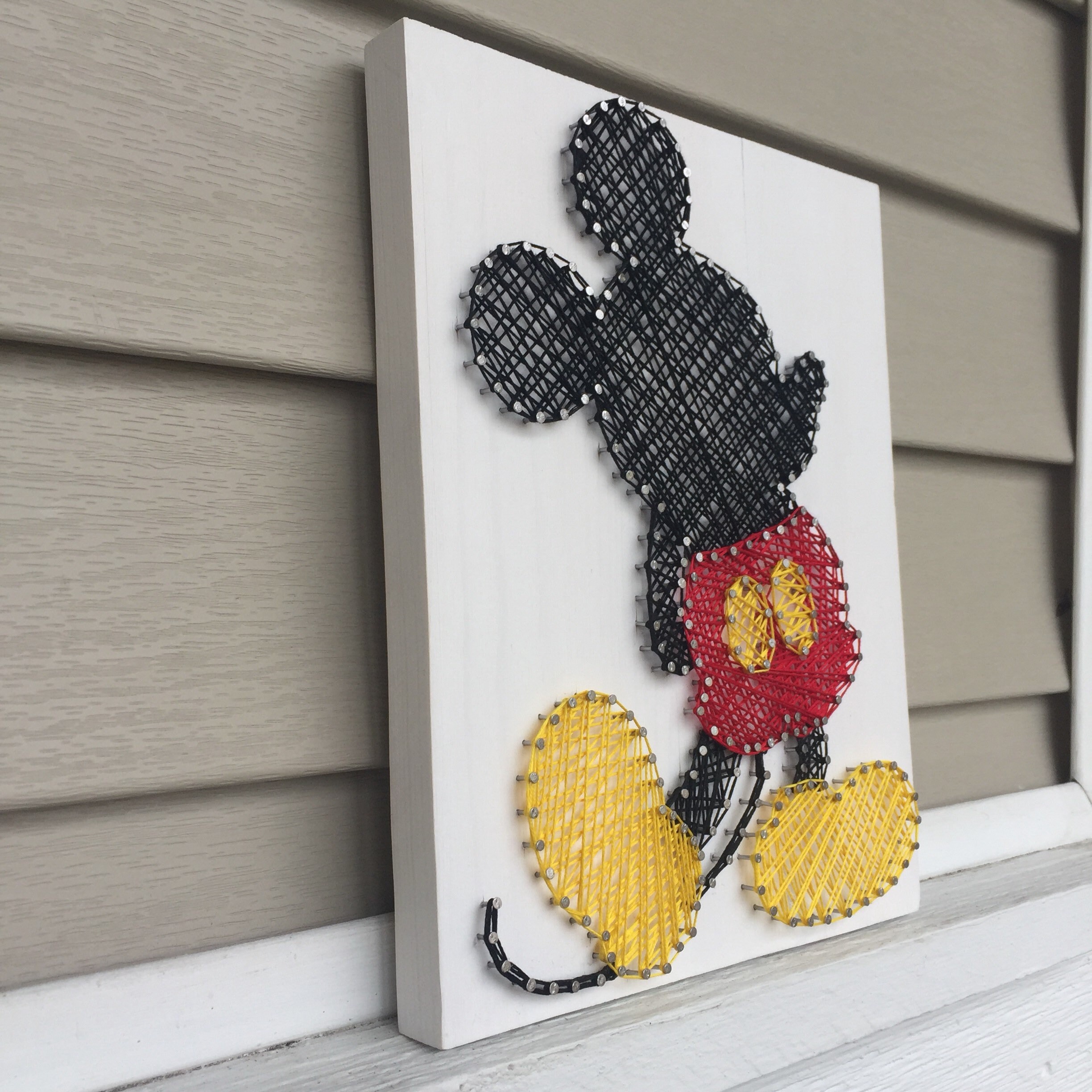 Mickey Mouse String Art / Mickey Mouse Wall Art / Nursery - Etsy México