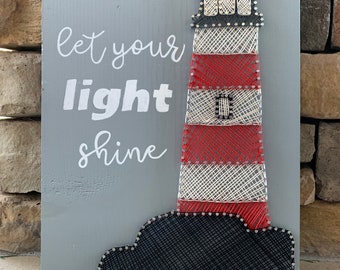 String Art Lighthouse - Etsy