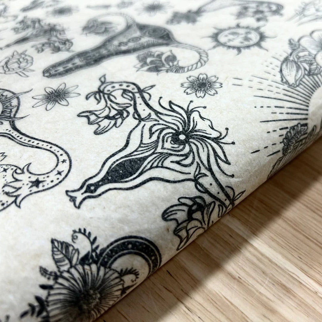 Floral Womb X Large Ceramic Underglaze Transfer Sheet by Dirty Deeks ...