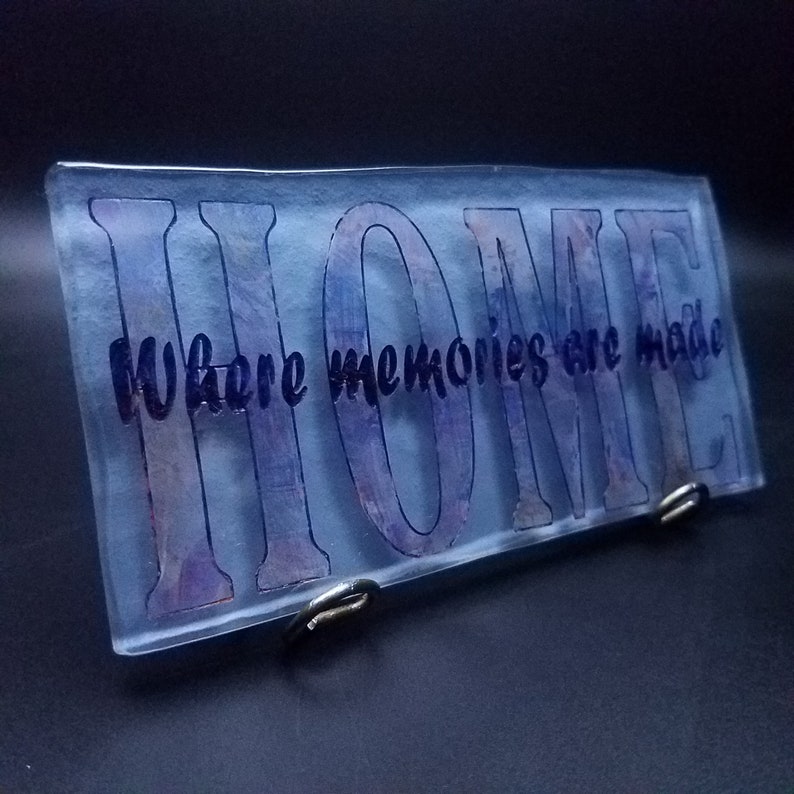 Home Where Memories Are Made Etched Glass Title 3x6 - Etsy