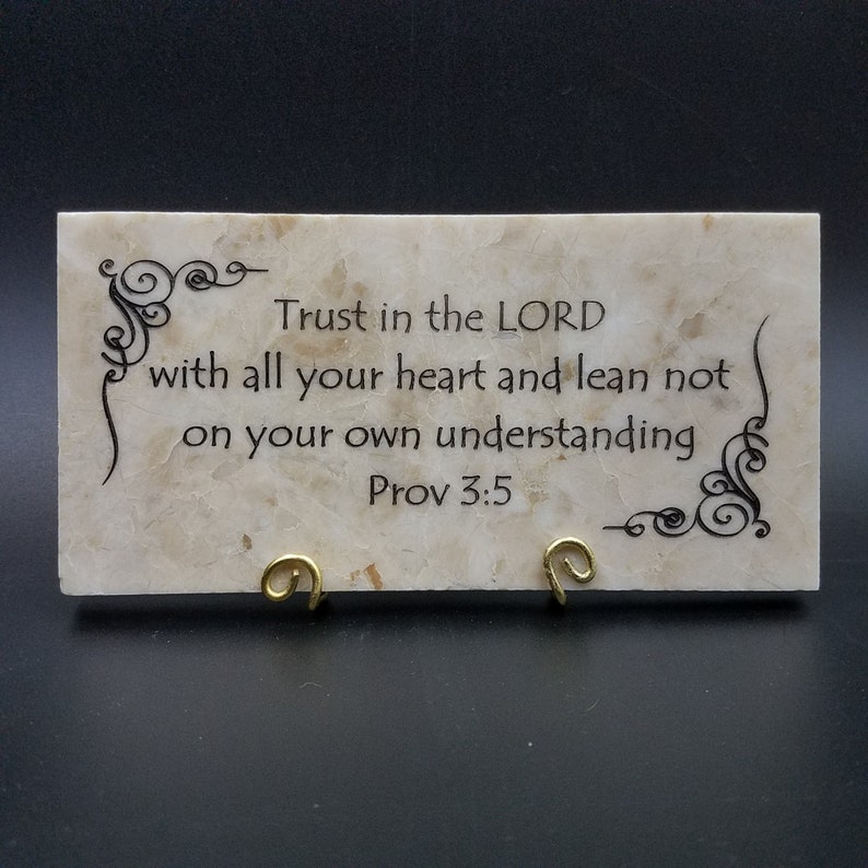 Etched Marble Title 3x6 With Custom Wire Stand - Etsy