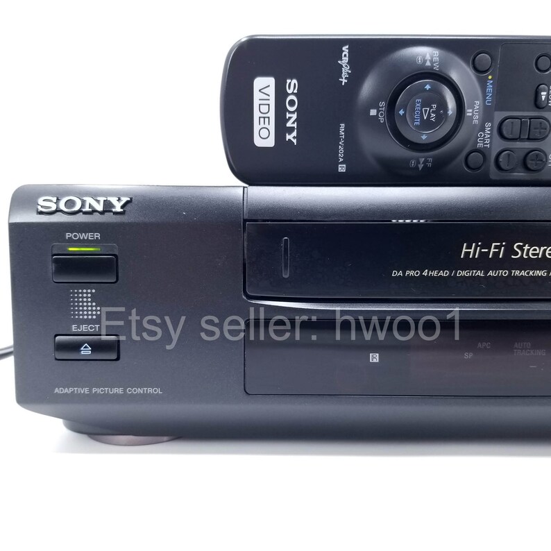 Sony VCR SLV-660HF W/ Remote, Tape, AV Cables, Tested, *heads Cleaned ...