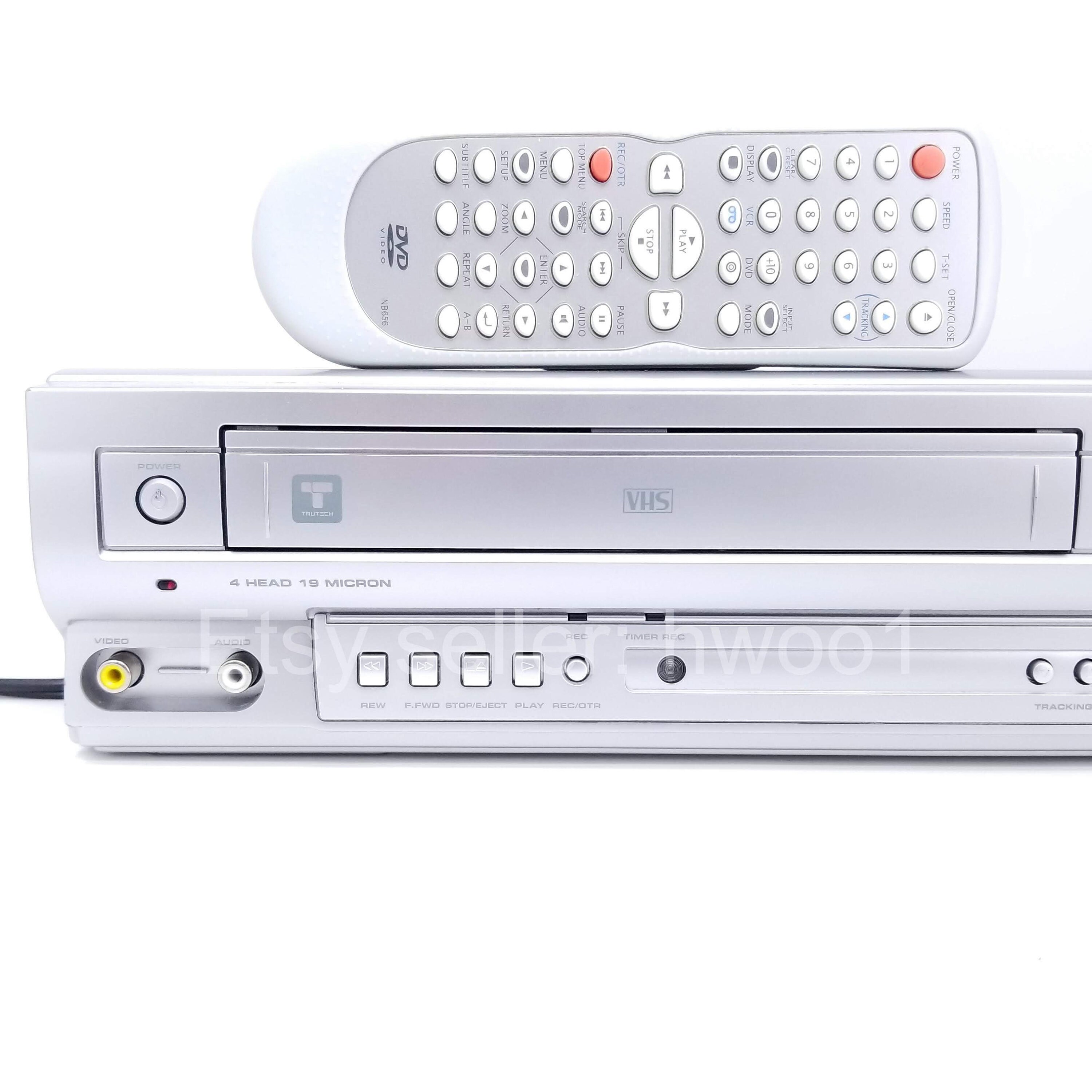 Trutech DVD VCR Combo DV220TT8 W/ Remote, Tested, Lens & Video Heads ...