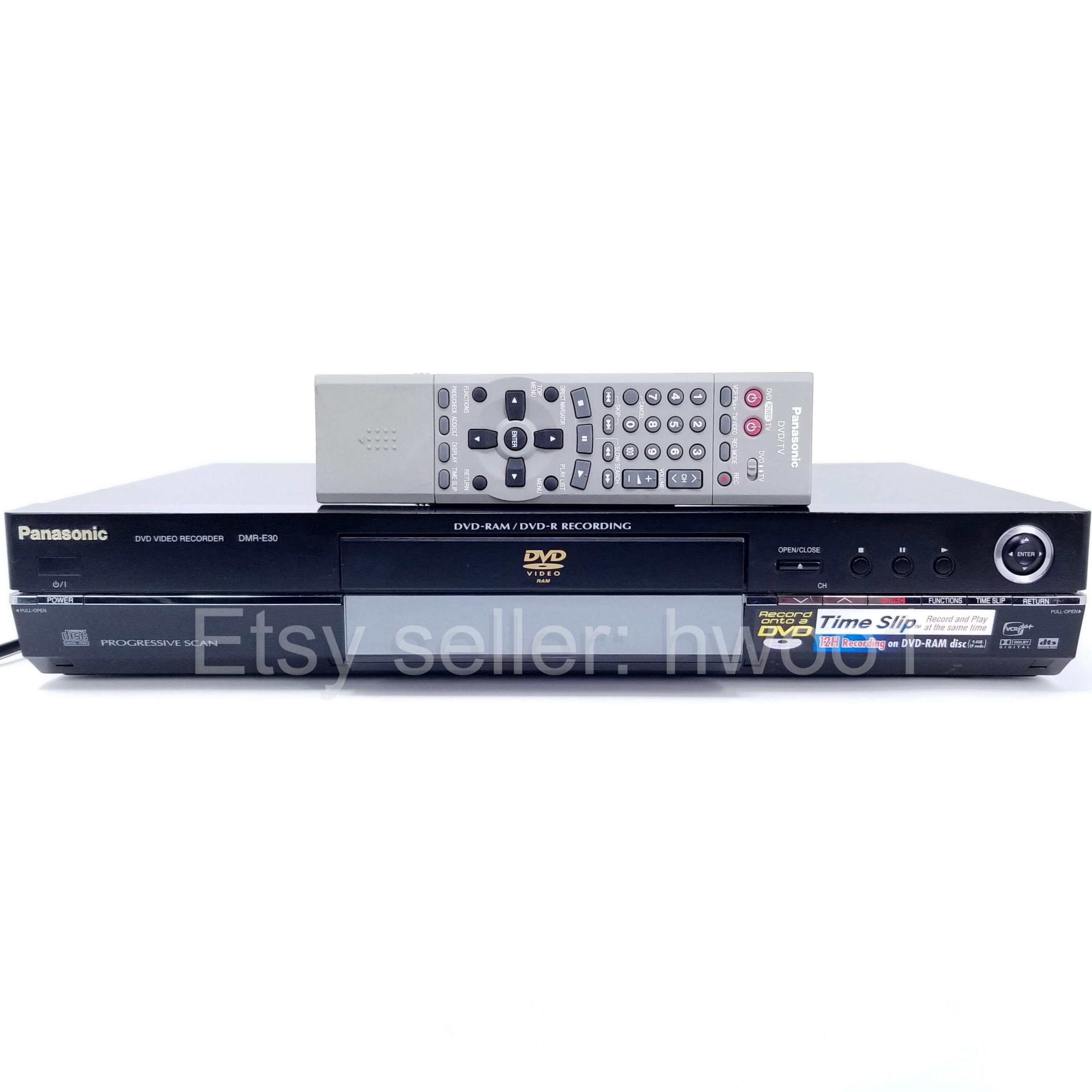 Panasonic DMR-E30 DMR-E30PP DVD Recorder W/ Remote, Cables, Clean ...