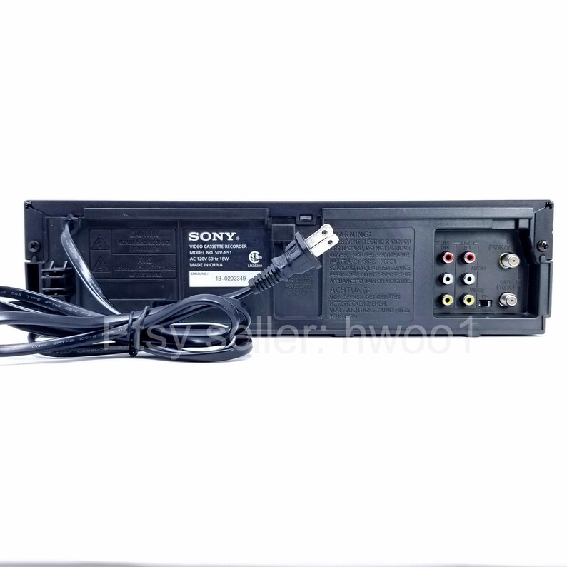 Sony VCR SLV-N51 W/ Remote, Tape, AV Cables, Tested, *heads Cleaned ...