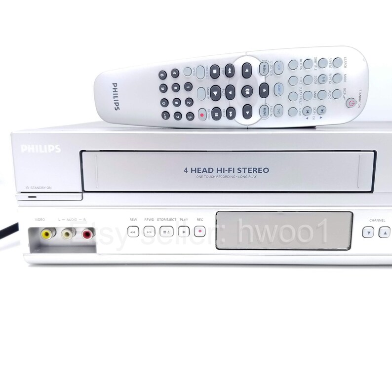 Philips DVD VCR Combo DVP3200V W/ Remote, Tested, Lens & Video Heads ...