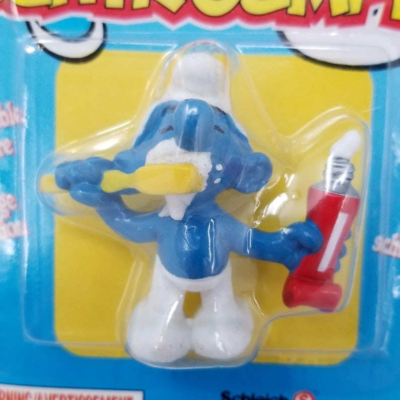 NEW the Smurf Board Game 1981 + Vintage Schleich 1995 Figures: W ...