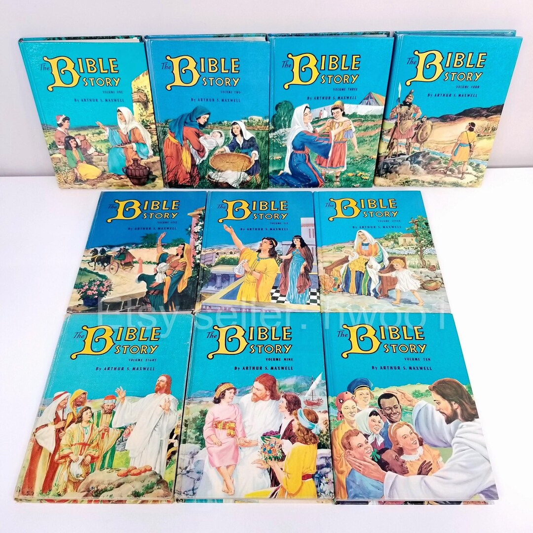 The Bible Story Arthur S Maxwell Volume 1-10 Complete Lot Set, Vintage ...