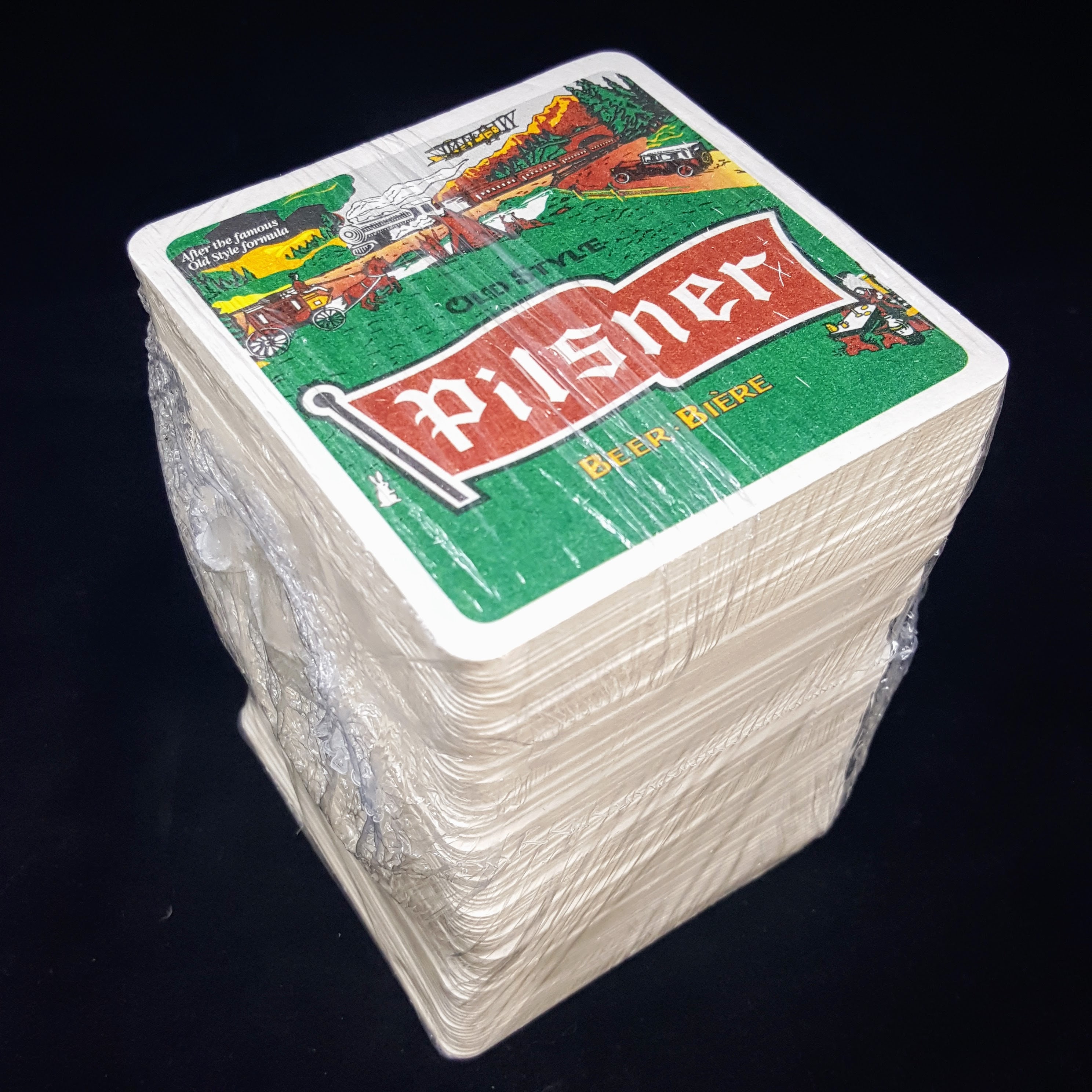 Lot of 100 X Molson Old Style PILSNER Two-sided COASTERS Beer Mats ...
