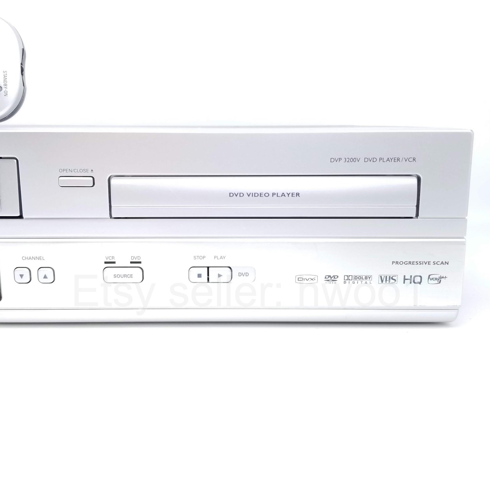 Philips DVD VCR Combo DVP3200V W/ Remote, Tested, Lens & Video Heads ...