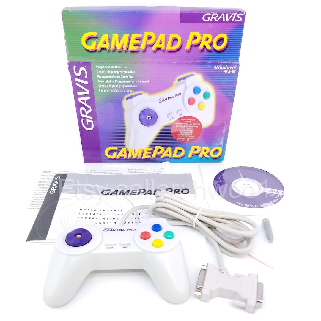 Gravis G42021 42021 Gamepad PC Game Controller in Box W/ CD, Manual ...