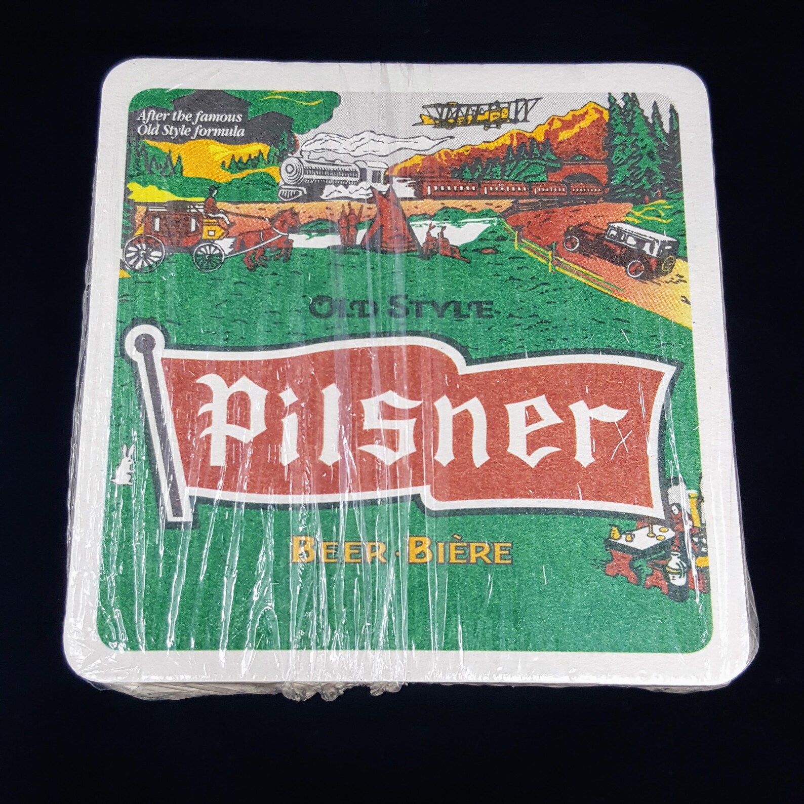 Lot of 100 X Molson Old Style PILSNER Two-sided COASTERS Beer Mats ...
