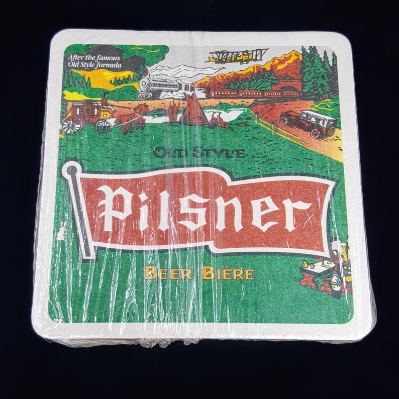 Lot of 100 X Molson Old Style PILSNER Two-sided COASTERS Beer Mats ...