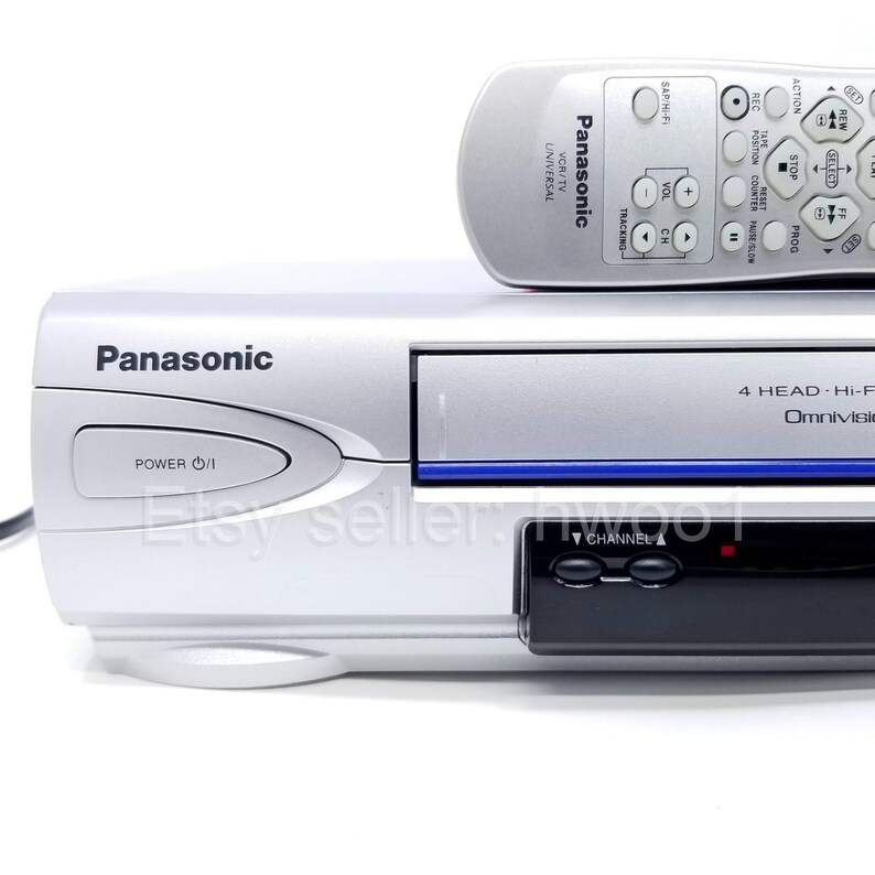 Panasonic VCR PV-454S-K W/ Remote, Tape, AV Cables, Tested, heads ...