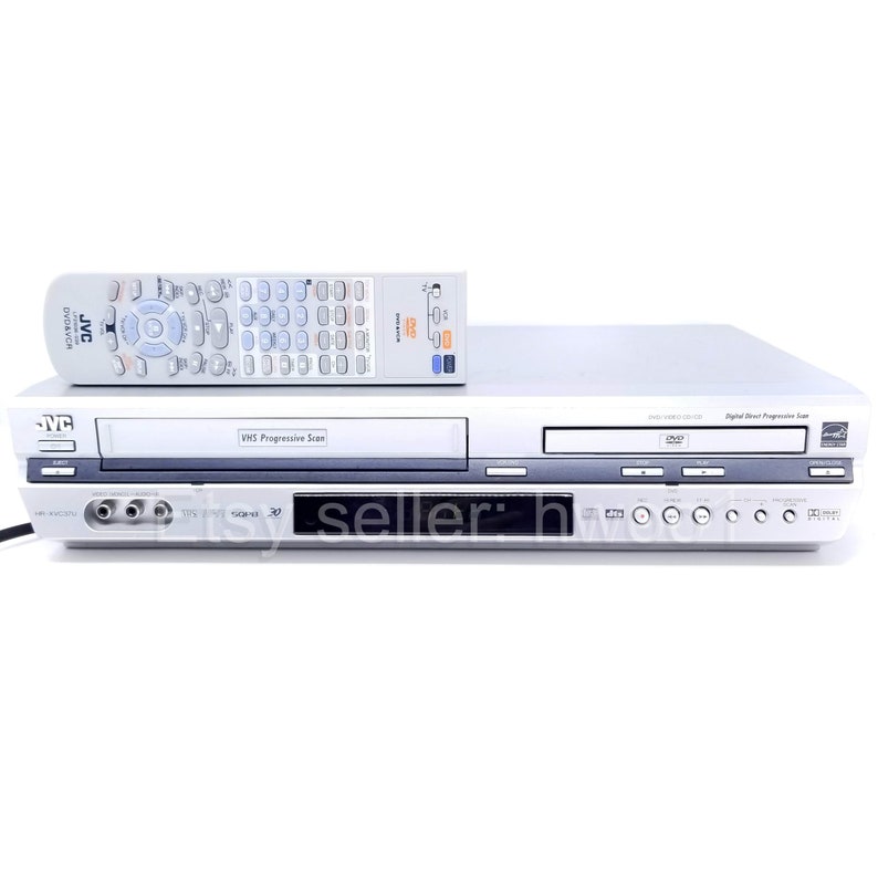 JVC Dvd VCR Combo HR-XVC37U W/ Remote, Tested, Lens & Video Heads ...
