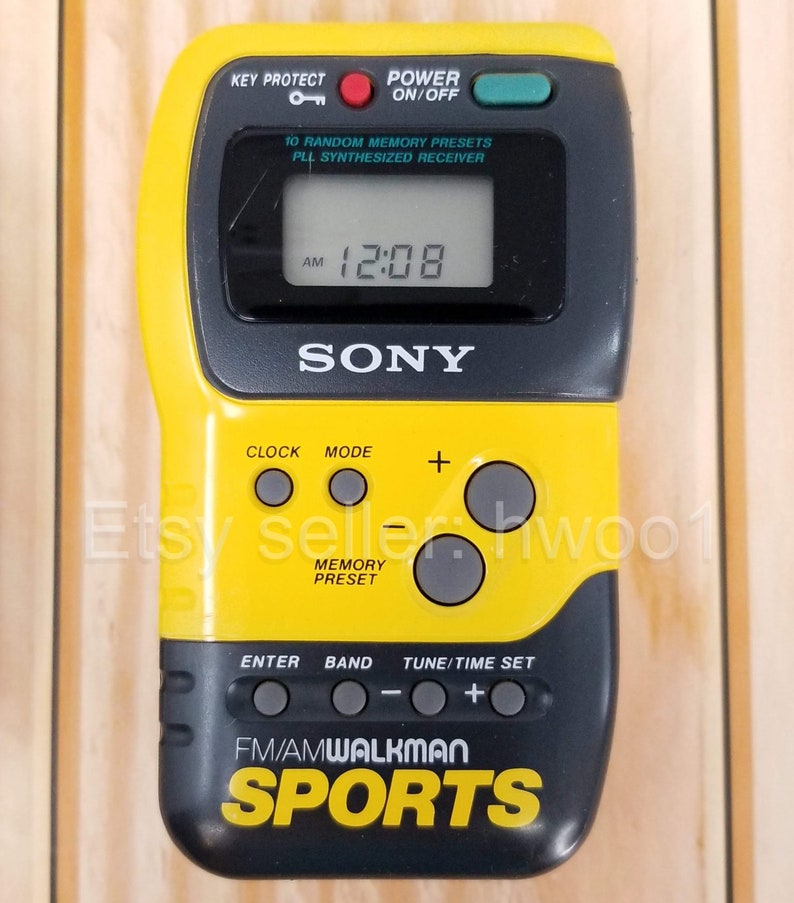 Sony Walkman Sports SRF-M70 Fm/am Radio Clock Stopwatch Water Resistant ...