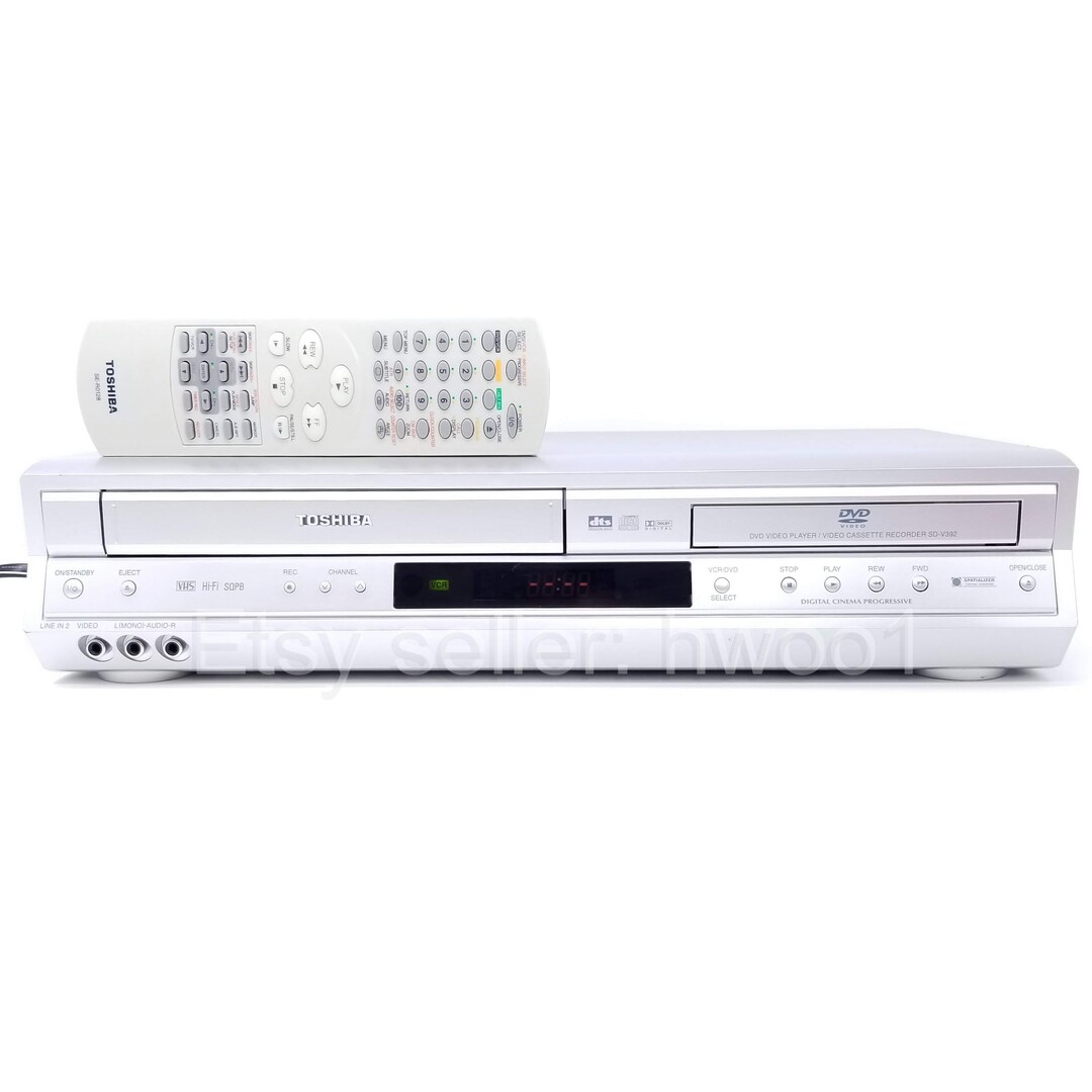 Toshiba DVD VCR Combo SD-V392 W/ Remote, Tested, Lens & Video Heads ...