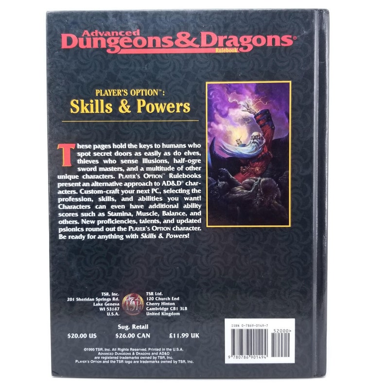 TSR Dnd Dungeons D&D 3 Books Lot: Player's Option - Combat, Spells ...