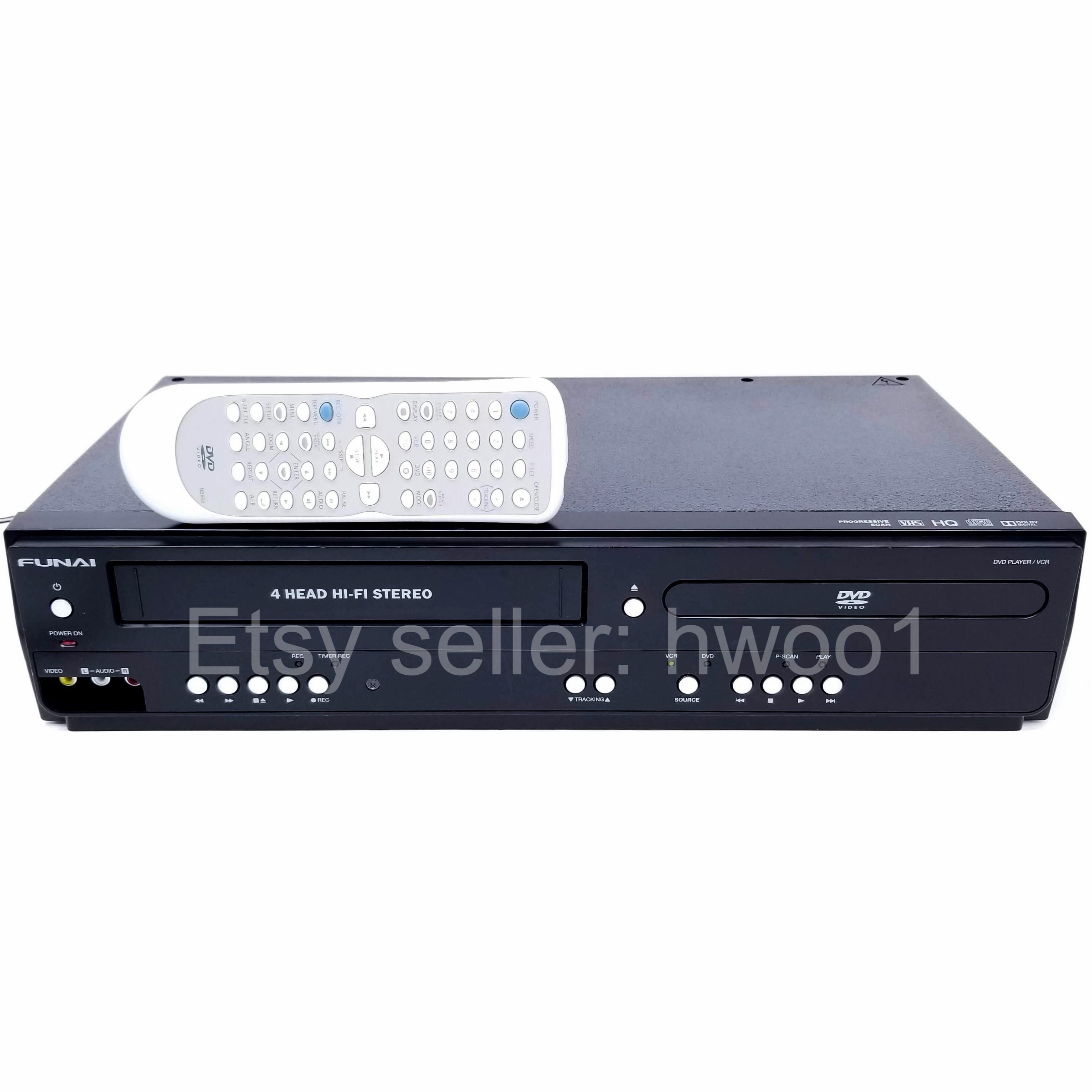 FUNAI DVD VCR Combo CDV225FX4 W/ Remote, Tested, Lens & Video Heads ...