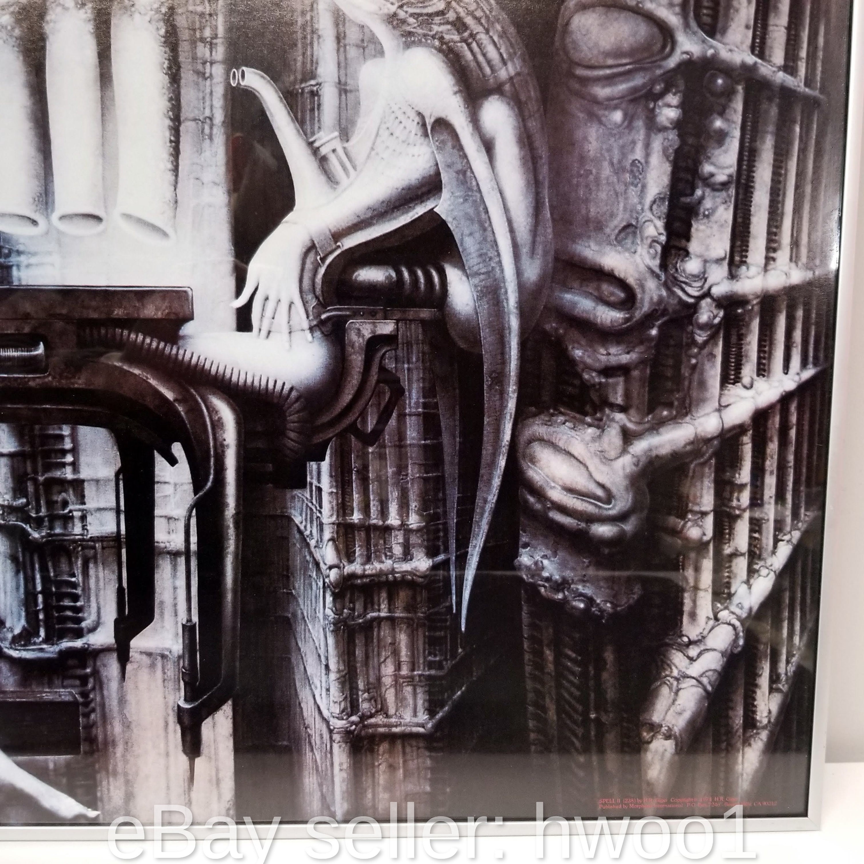 H. R. Giger THE SPELL II (238) 1970's Morpheus Alien Print, Framed ...