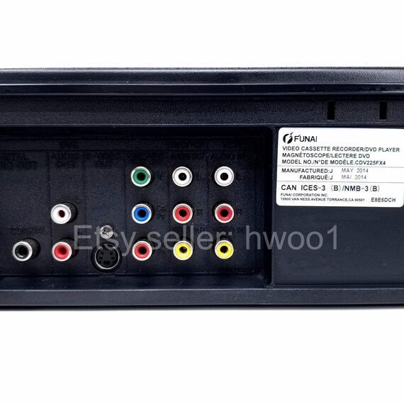 Funai Dvd Vcr Rear View