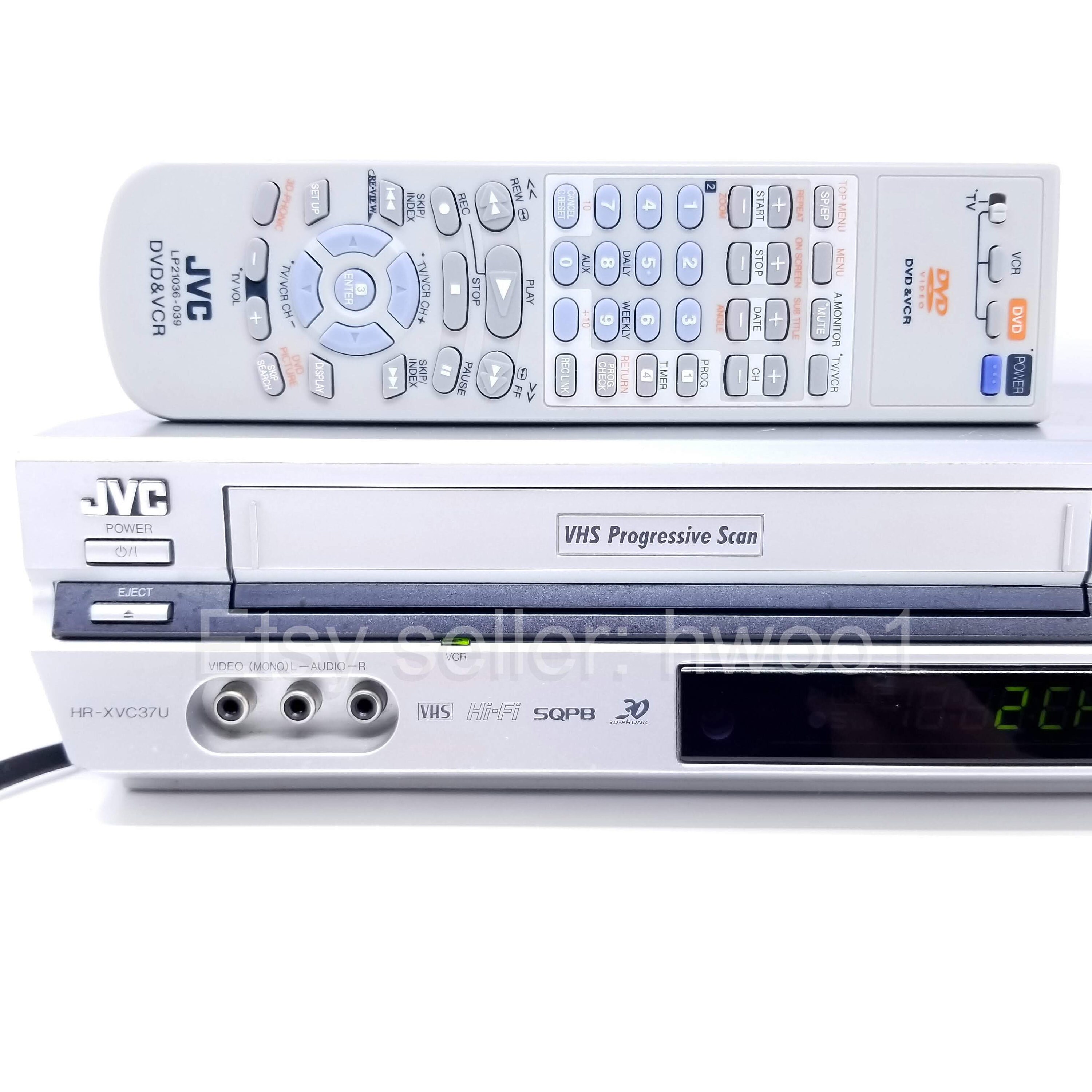 JVC Dvd VCR Combo HR-XVC37U W/ Remote, Tested, Lens & Video Heads ...