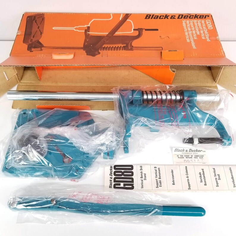 Black and Decker Vertical Drill Stand GD80 Vintage in Open Box, Made in ...