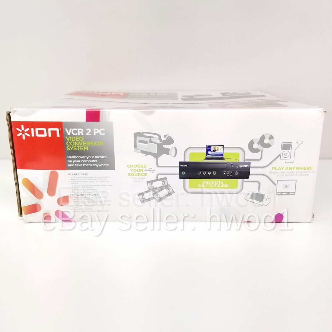 New in Box: Ion Audio VCR 2 PC USB Vhs Video to Computer Converter - Etsy