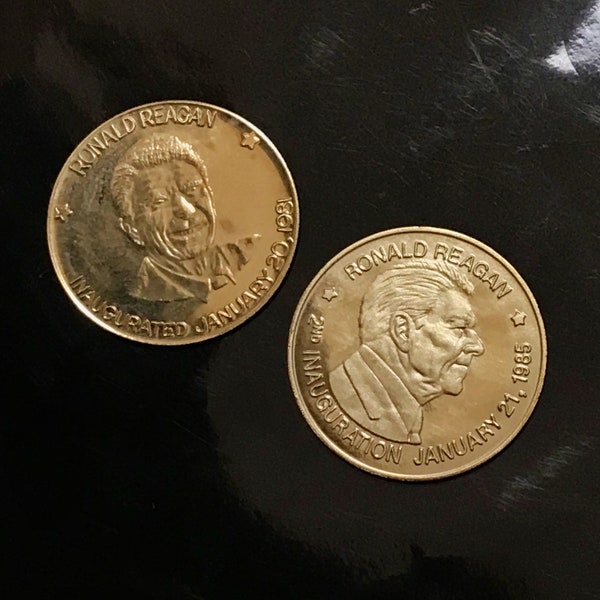 Ronald Reagan Inauguration Coin - Etsy