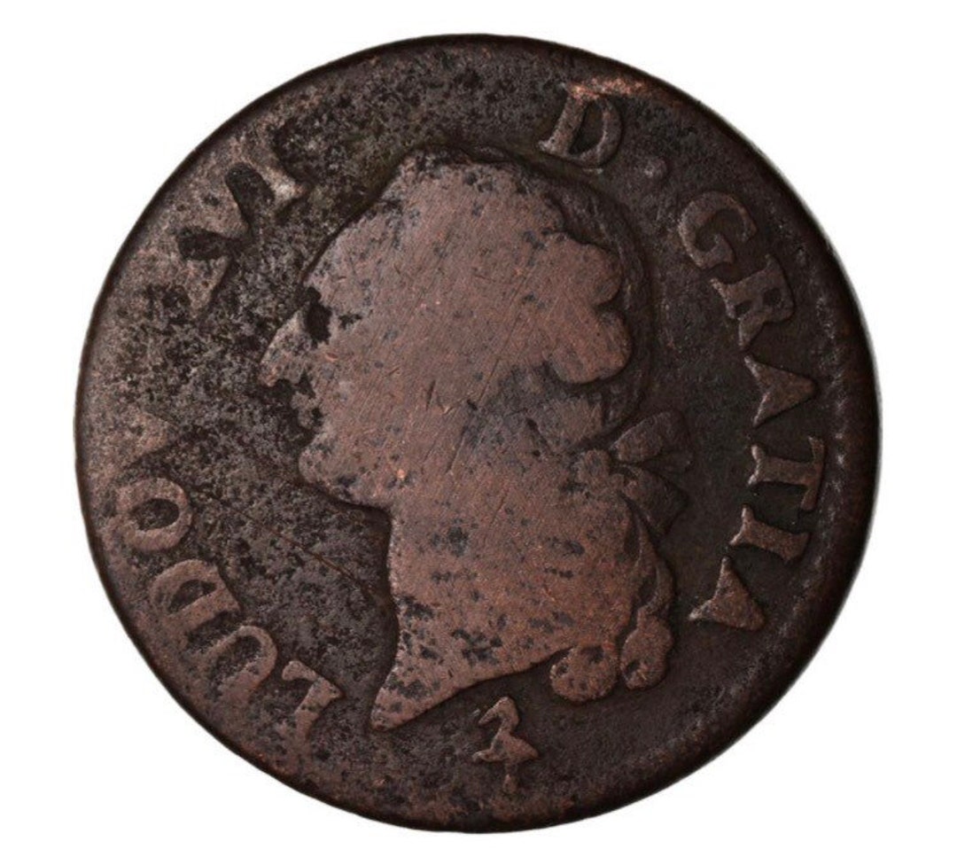1791 Louis XVI, Sol Ou Sou Coin, Sol, France, Paris - Etsy