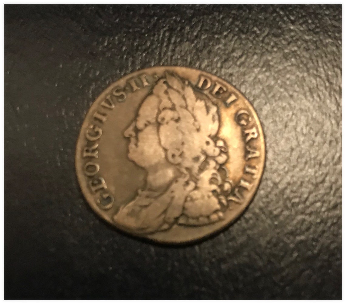 1758 George 2nd Great Britain Shilling Coin - Etsy