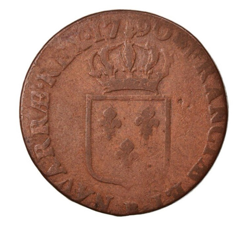 1790 Louis XVI, Sol à L’ecu, France, Rouen Coin - Etsy