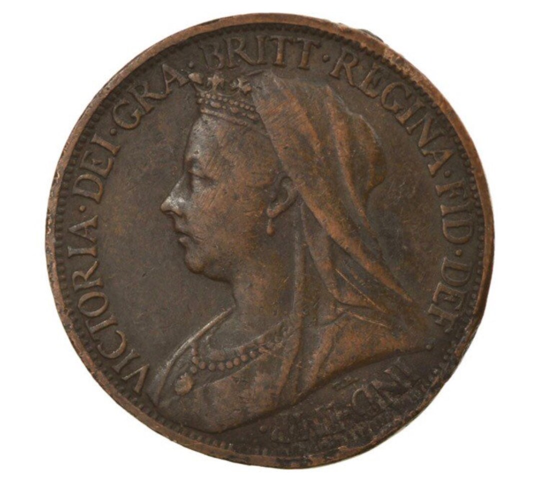 1900 Queen Victoria Farthing Coin, Great Britain, KM:788.2 - Etsy