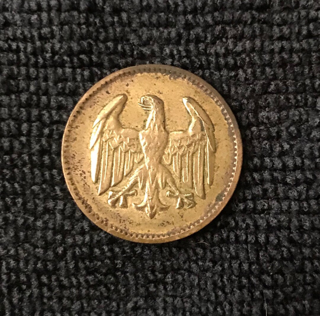 1924 German 1 Mark Coin - WWI and WWII Era Interest! - Etsy