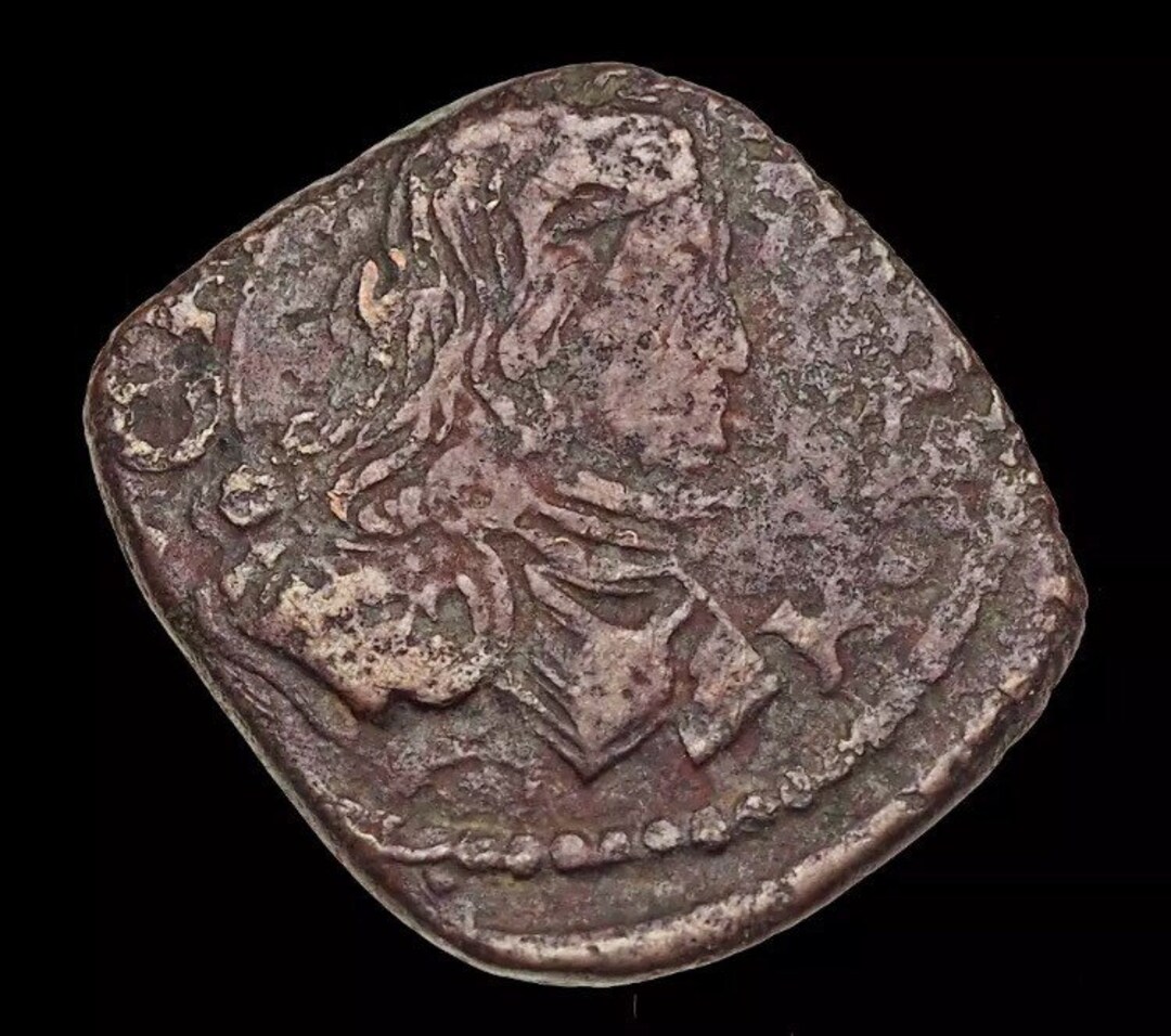 1675-1700 Italian States, Milan, Carlo 2nd, 1 Quattrino Coin - Etsy