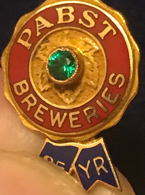 Vintage Pabst Pin - Pabst Brewing pin - PBR - Retro b… - Gem