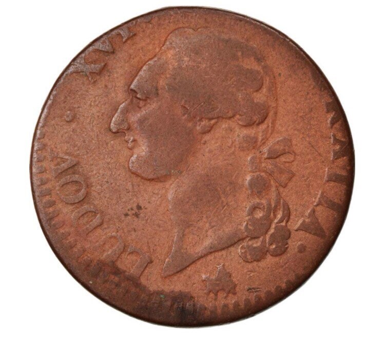 1790 Louis XVI, Sol à L’ecu, France, Rouen Coin - Etsy